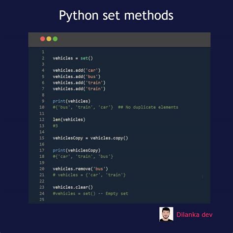 Dilanka Jay Dev How To Use Python Set Python