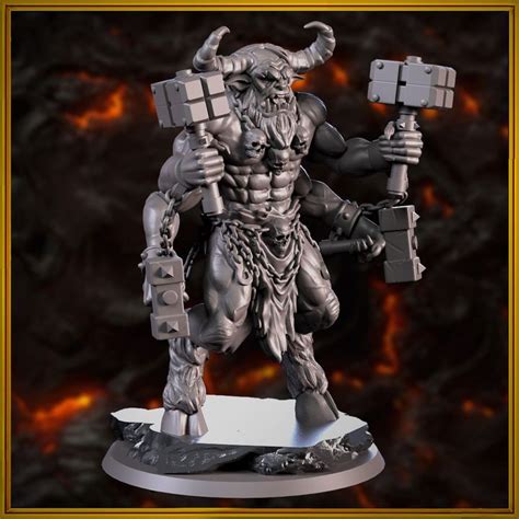 3d Printable Infernal Forgemaster By Sergeant Hammer