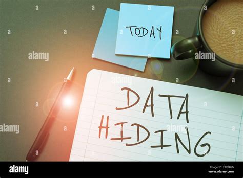 Inspiration Showing Sign Data Hiding Conceptual Photo Secretly