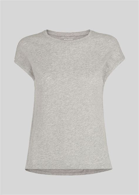 Grey Minimal Cap Sleeve Tee Whistles
