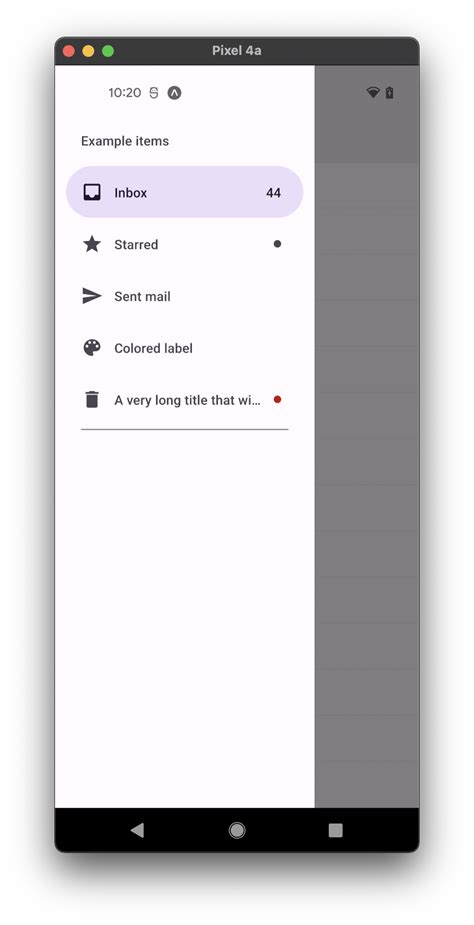 Drawersection React Native Paper