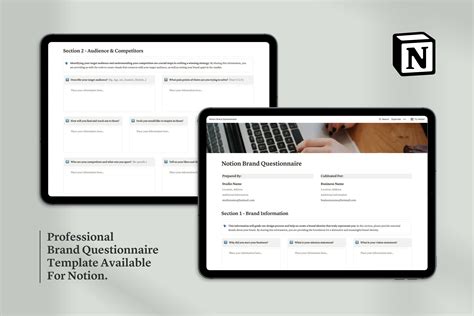 Notion Brand Questionnaire Template Creative Market