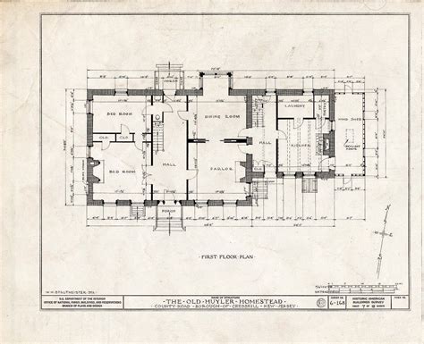 Historic Pictoric Blueprint Habs Nj2 Cresk1 Sheet 7 Of 12