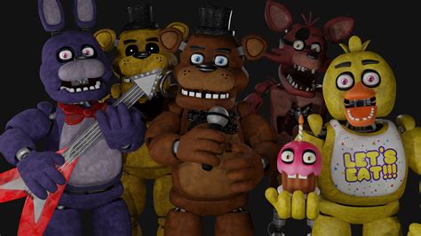 Fnaf 1 Animatronics 3d Turbosquid 2101783