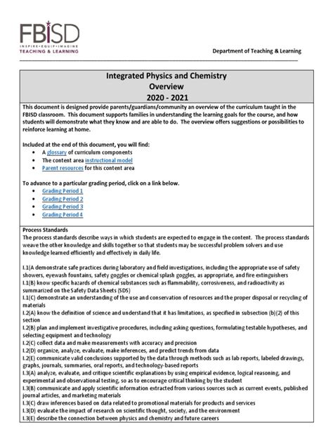 Ipc Public Overview High School 2020 2021 Download Free Pdf Nuclear Reaction Chemistry