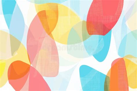 Abstract Colorful Overlapping Shapes Modern Geometric Art Background Stock Image Image Of