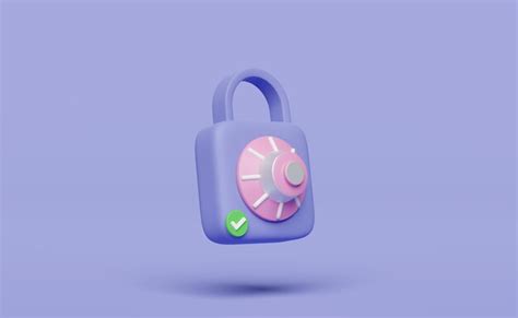 Premium Photo 3d Padlock Key Icon With Password Insecure Isolated On Purple Background