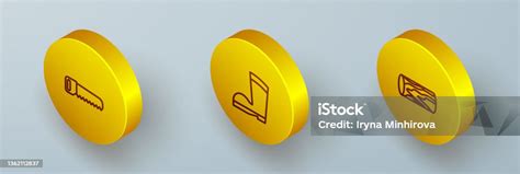 설정 등도 선 손 톱 방수 고무 부팅 및 나무 로그 아이콘 벡터 3차원 형태에 대한 스톡 벡터 아트 및 기타 이미지 3차원 형태 가을 건설 산업 Istock