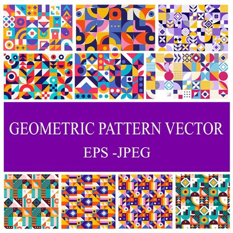 Geometric Patterns Vector Bundle Masterbundles