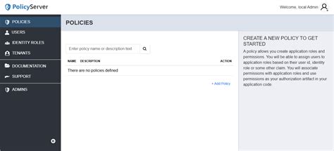 Working With Policies — Policyserver Documentation