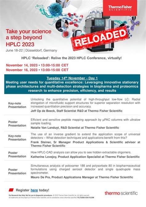 Timothy Cross On Linkedin Hplc Reloaded Agenda