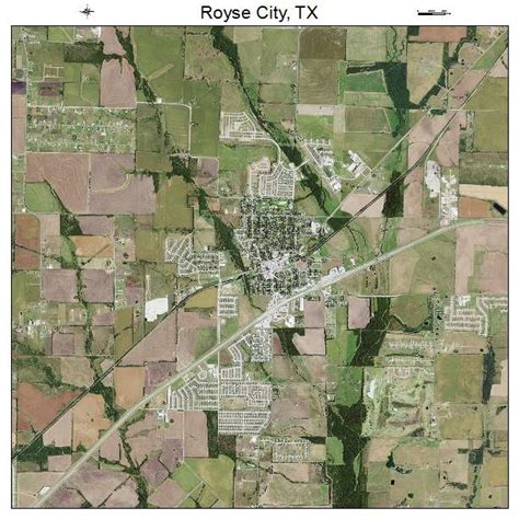 Aerial Photography Map Of Royse City Tx Texas