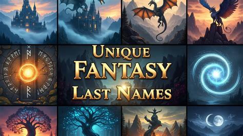300 Unique Fantasy Last Names And Surnames That Will Transform Your