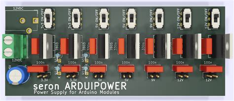 Arduino Projeleri Için Tümleşik Besleme Kartı Arduipower