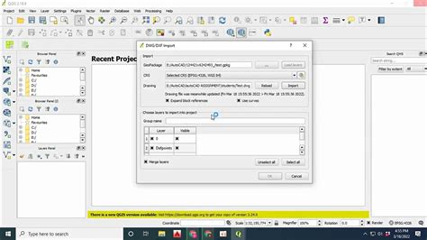 Convert Dwg Files Of Autocad Into Shapefile In Qgis Youtube