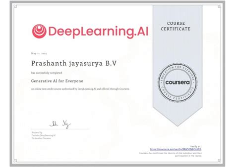 Prashanth Jayasurya Bv On Linkedin Completed Course On Generative Ai