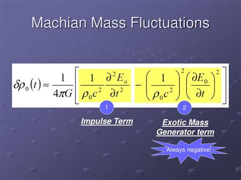 Ppt Experimental Study Of The Machian Mass Fluctuation Effect Using A