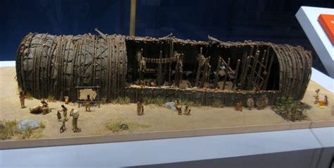 Model Of An Iroquoian Longhouse At The Royal Ontario Museum Toronto
