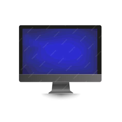 Lcd Tv 모니터가 분리되었습니다 모니터의 아이콘입니다 컴퓨터 모니터 아이콘입니다 평면 모니터 데스크톱 컴퓨터 모의 프리미엄 벡터