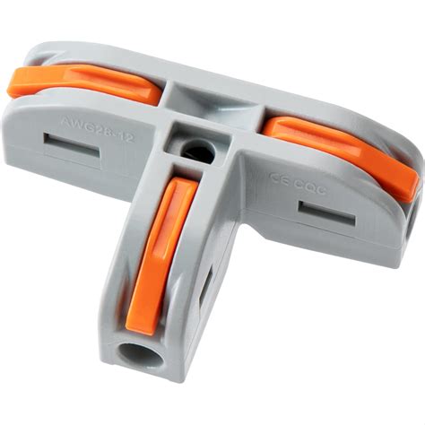 GKEEMARS 20 Pcs T Shape Connectors For Wiring Quick Terminal Block 112 Lever Wire Connectors