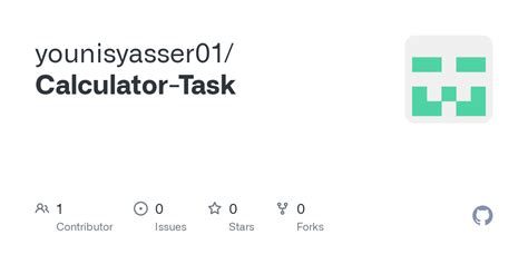 Github Younisyasser01 Calculator Task