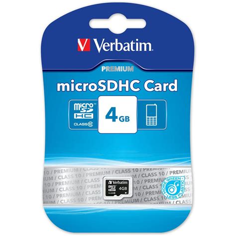4 Gb Verbatim Standard Microsdhc Class 10 Bulk Microsd Karten