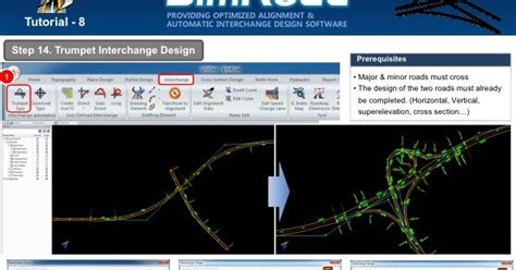 BimRoad Tutorial Trumpet Interchange Design