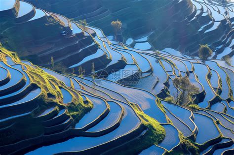 云南哈尼梯田高清图片下载 正版图片600188646 摄图网