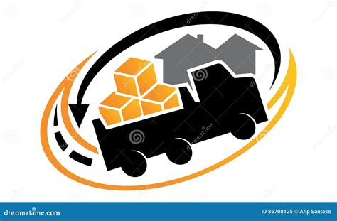 Relocation Service Logo Stock Vector Illustration Of Property 86708125