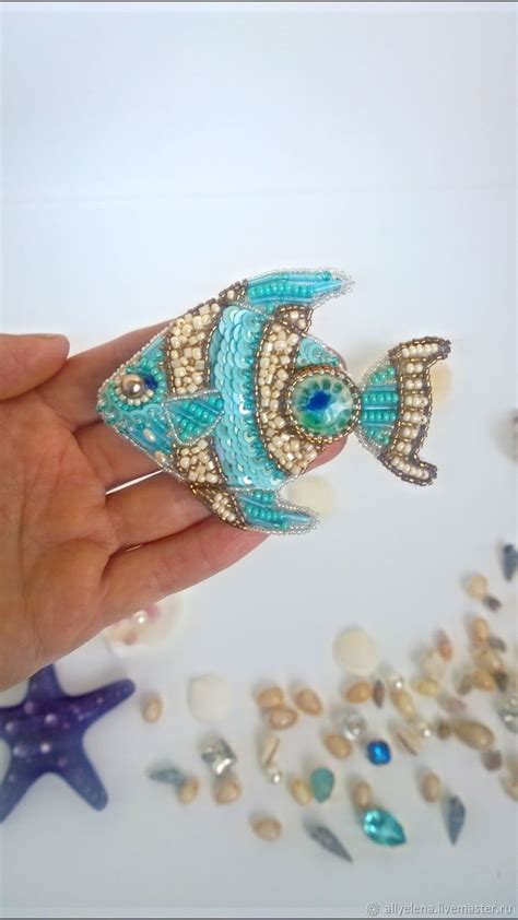 Брошь рыбка купить в интернет магазине на Ярмарке Мастеров с доставкой Fa34vru Образцы
