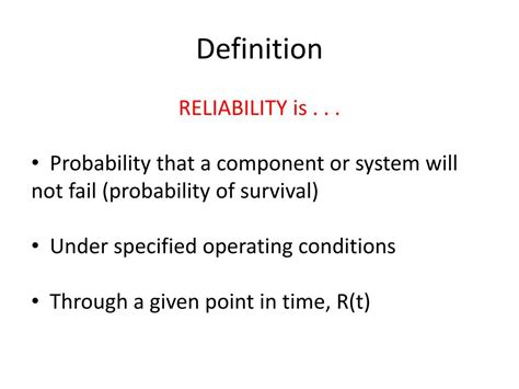Ppt Reliability Overview Powerpoint Presentation Free Download Id 6677786