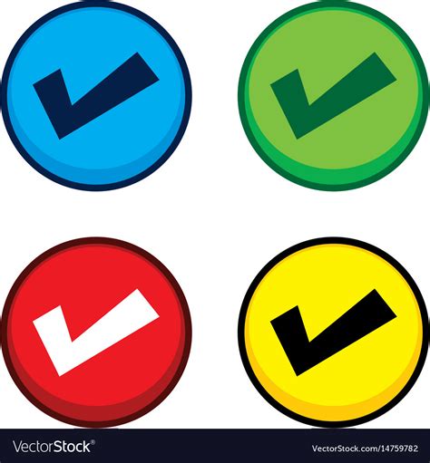 Color Game Asset Menu Icon Button Royalty Free Vector Image