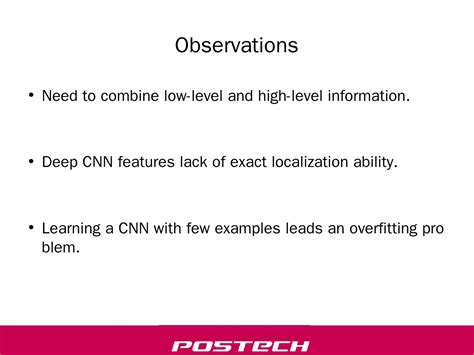 Convolutional Neural Network For Visual Tracking Postech