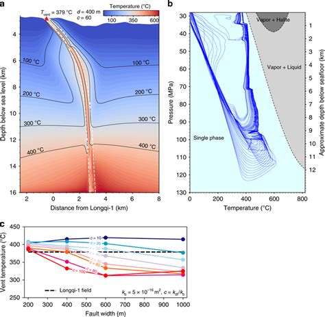 2d Numerical Model Of Hydrothermal Circulation A An Example Download Scientific Diagram