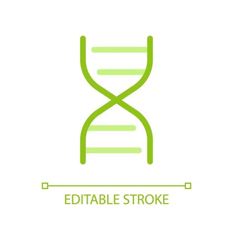 Dna Molecule Pixel Perfect Color Linear Ui Icon Genetic Code