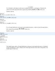 Calculating Probability With Student S T Distribution Python Course Hero