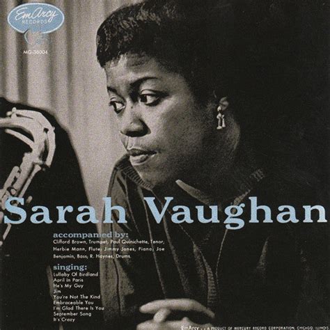 Sarah Vaughan Sarah Vaughan Vinyl Lp Album 3 More 1958