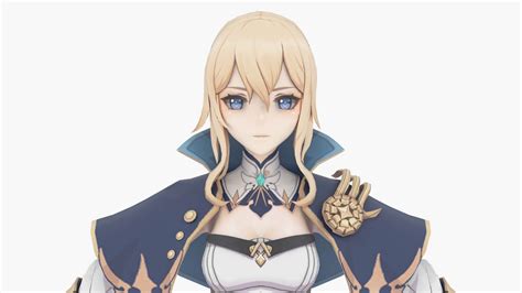 Jean Genshin Impact 3d Model By Ilham45