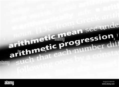 Arithmetic Progression Word In A Dictionary Arithmetic Progression