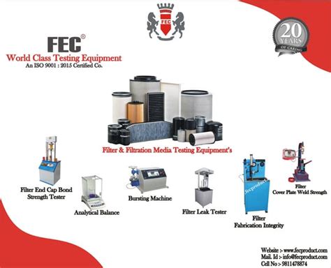 Testingmanufacturefilter And Filtration Testing Equipmrent Ppt