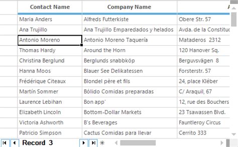 Winforms Grid Control Net Grid For Windows Forms Syncfusion