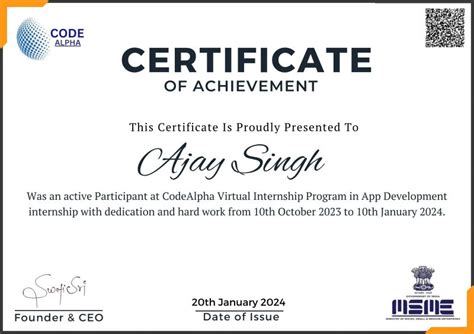 Ajay Singh On Linkedin Codealpha Codealphainternship Appdevelopment Learningandgrowing