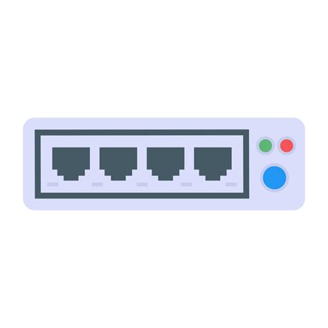 Network Switch Flat Icon 6608801 Vector Art At Vecteezy