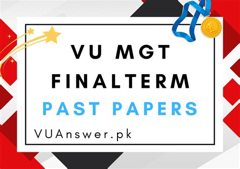 VU MGT Finalterm Past Papers