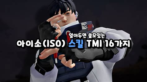 아이소 스킬 Tmi 16가지 Youtube