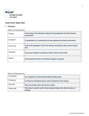 Ecology Concepts Lab Report 1 BioLab3 EcologyConcepts Labreport