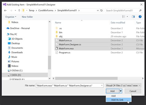 Designing Winforms For Net Core 3 0