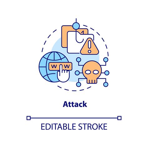 Attacks Concept Icon Social Engineering Digital Terrorism Stealing Personal Data Abstract