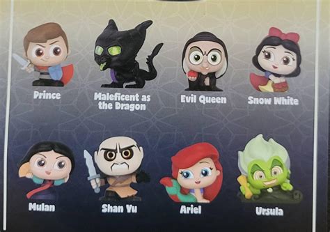 Disney Doorables Villains Rivaling Royals Keychains Etsy