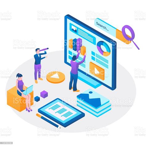 소프트웨어 인포그래픽 코드 장소 디자이너 콘텐츠에 대한 아이디어 문자와 텍스트가 있는 Ui 디자인 개념입니다 Seo 전화 벡터 일러스트레이션 프로그래밍 캐릭터가 있는 플랫